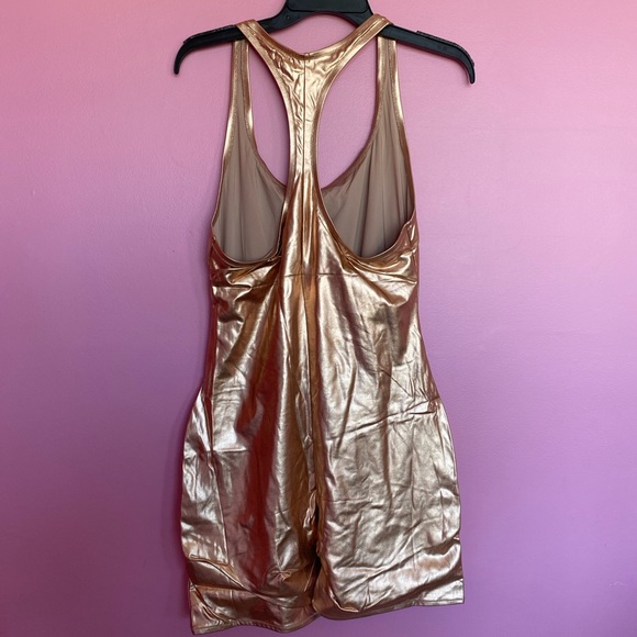 SKIMS | Swim | New Skims Metallic Swim Cycle Suit One Piece Swimsuit ...